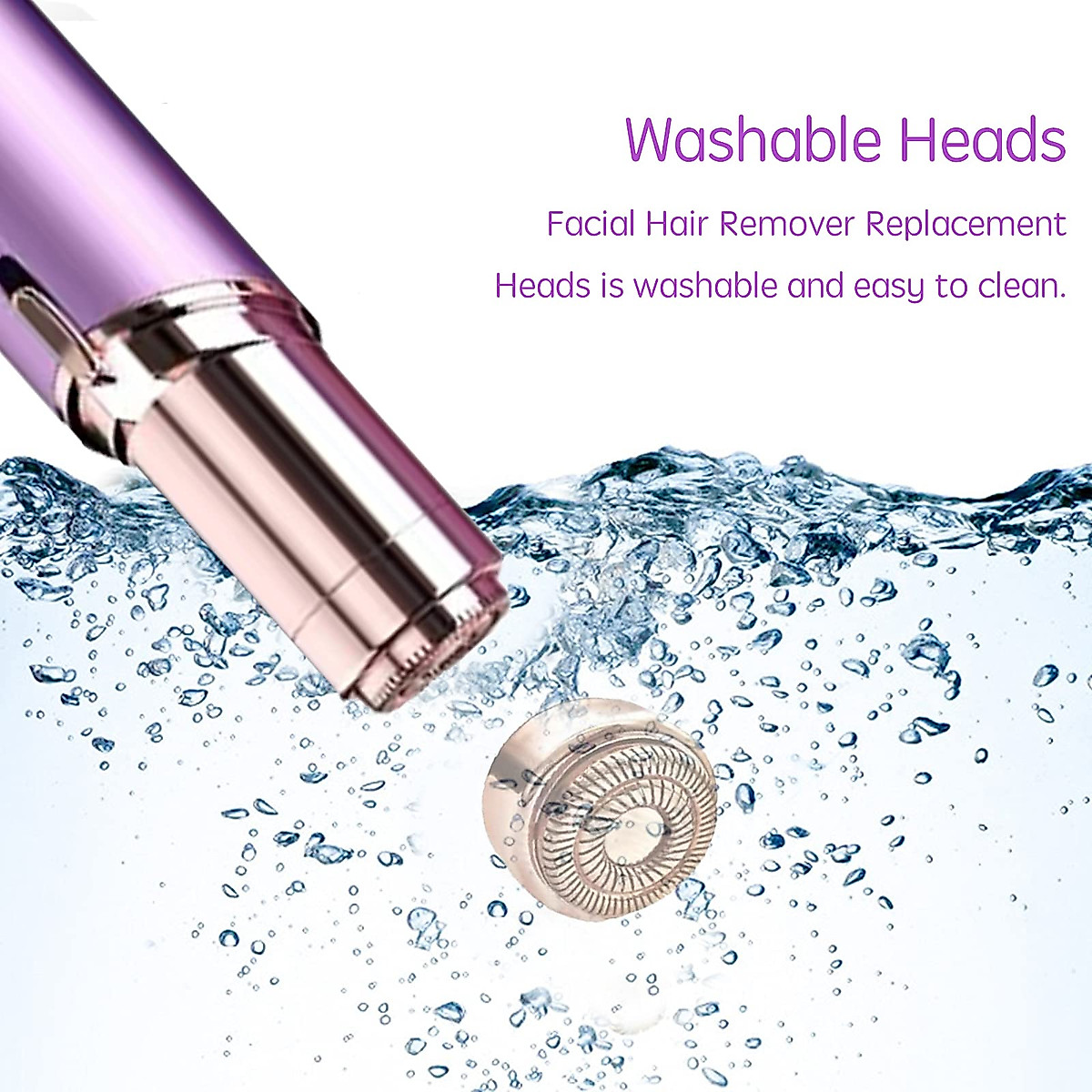 Replacement Heads for Flawless Generation 2, Facial Hair Removal Replacement Heads for Women, Compatible with Finishing Flawless Facial Hair Remover, Double Halo Replacement Heads Gen 2(4 Count)
