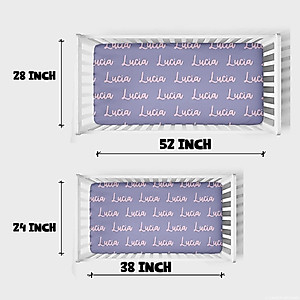 Halloween Pumpkin Ghost Witch Custom Name Crib Sheet, Fitted Crib Sheet, Crib Fitted Sheet, Cot Bed Sheet, Girl/ Boy Crib Sheet, Mini Crib Sheet, Personalized Newborn Gift