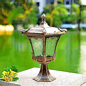 E27 Outdoor Column Lights Industrial Metal Aluminum Post Lights Garden Home Courtyard Street Community Lighting Pillar Lamps