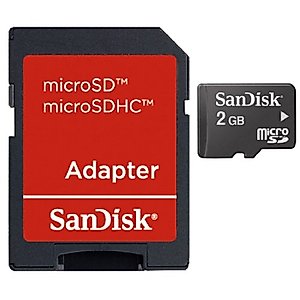 SanDisk 2GB Mobile MicroSDHC Class 4 Flash Memory Card with Adapter- SDSDQM-002G-B35A