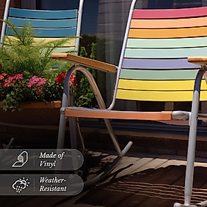 Jejavu 1.5" Wide x 20' Roll Vinyl Strap for Patio Chairs, Lawn Furniture, and Deck Chairs, Make Your Own Replacement Straps, Plus 20 Free Fasteners, (White)