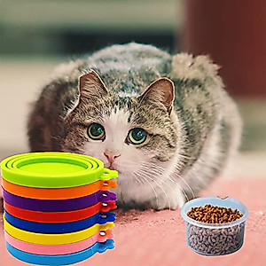 XYSMZM 8 Pcs Pet Can Covers, Food Can Lids for All Standard Size Dog Cat Cans.