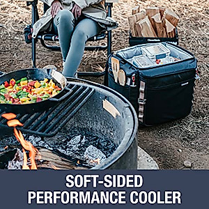 CleverMade Sequoia 50 Can Cooler; Rugged, Insulated & Leakproof Ice Chest Perfect for Camping, The Beach, and Travel; Made from Recycled Materials, Black Obsidian
