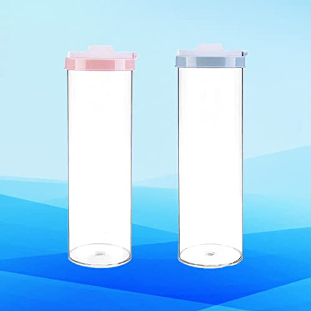 UPKOCH 2pcs Canister Home with Food Noodle and Creative Round for Cereal Kitchen Color Lids Nuts Noodles Dry Containers Canisters Spices Large Assorted Circular Organizer Organization