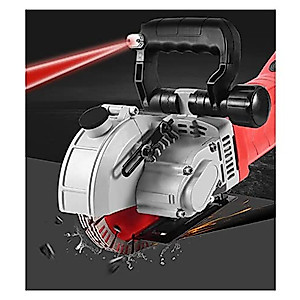 Wall Grooving Machine Electric Wall Slotting Machine Dust-Free Hydroelectric Installation Wire Duct Cutter Wall Chaser Groove Cutting Machin for Cutting Slotting Marble Concrete Grooves
