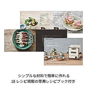 recolte Toaster Ovens"Slide Rack Oven Delicat" RSR-1(B) (Black)【Japan Domestic genuine products】