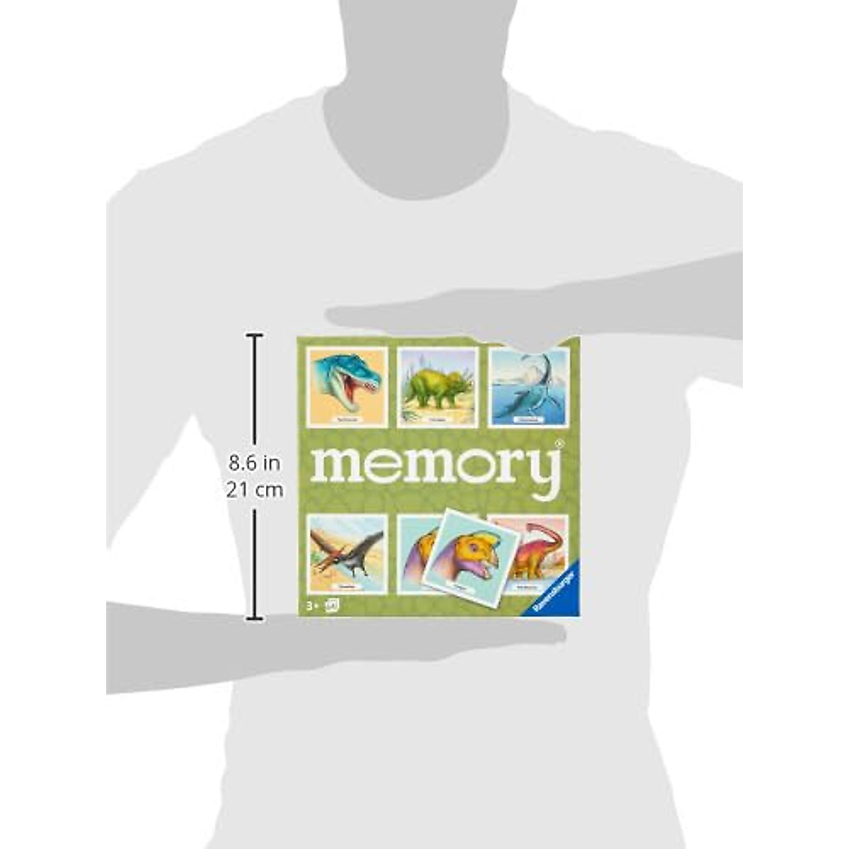 Ravensburger Dinosaur Memory Game – Fun & Fast Brain Teaser for Kids 3+ | Vibrant Dinosaur Images | Easy to Learn for Birthdays and Holidays | Quality Family Time Activity