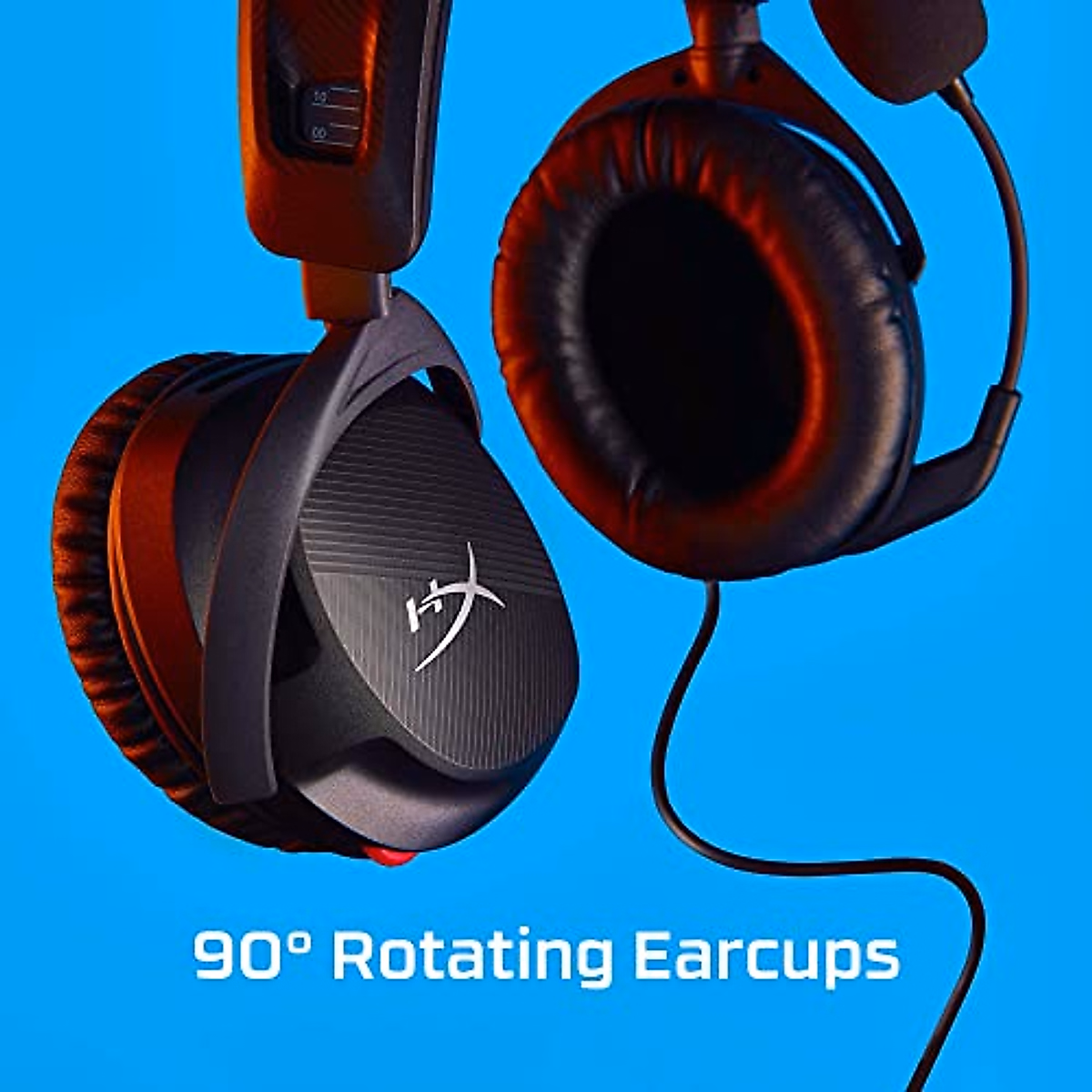 HyperX Cloud Stinger 2 – Gaming Headset, DTS Headphone:X Spatial Audio, Lightweight Over-Ear Headset with mic, Swivel-to-Mute Function, 50mm Drivers, PC Compatible (Renewed)