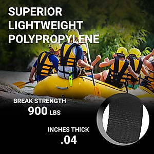 Strapworks Lightweight Polypropylene Webbing - Poly Strapping for Outdoor DIY Gear Repair, Pet Collars, Crafts – 1.5 Inch x 25 Yards - White