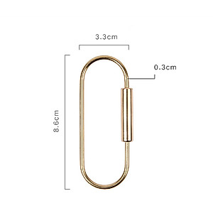 KUNSON Creative Design Brass Screw Lock Key Chain Ring, Beautiful Simple EDC Keychain Hanging Ring Practical Handicrafts