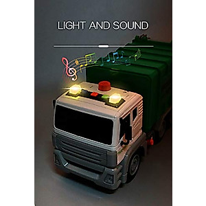Garbage Truck Toys for Boys & Girls - Trash Truck Toys with Lights & Sounds Includes 4 Toy Garbage Cans, 40 Garbage Recycling Sorting Cards. Educational Toys for Toddlers & Kids Ages 3 4 5 6+