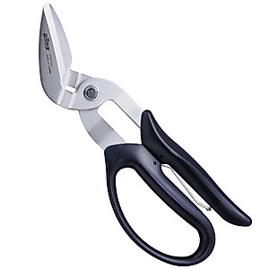 ALLEX Super Hard Spring Loaded Cardboard Scissors, Heavy Duty Shears for Thick Paper and Cardboard Box, Finest Stainless Steel Made in Japan