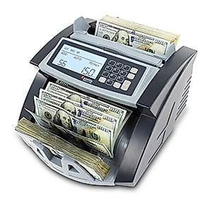 Cassida 5520 UV/MG - USA Money Counter with ValuCount, UV/MG/IR Counterfeit Detection, Add and Batch Modes - Large LCD Display & Fast Counting Speed 1,300 Notes/Minute