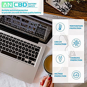 ANCBD DT9XG Laptop Battery for Dell Alienware Area-51m R1 R2 D1968W D1968B D1969PW D1733B D1746W D1735DB D1733PB D1766W D1748DW D1746B D1766B D1741DB Series 07PWKV 0KJYFY (11.4V 90Wh)