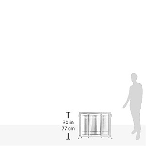 Richell High Freestanding Pet Gate, Standard, Origami White