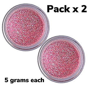 OH! SWEET ART - Pink Rose Disco Cake Pack x 2 units 10g in total - 5g each jar