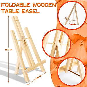 POPYOLA Acrylic Paint Set for Kids, Non Toxic Kids Painting Set with Tabletop Easel, Acrylic Paints, Smock, Canvases, Wooden Stencils, Brushes, Painting Kit Gift for Beginner Student Toddlers