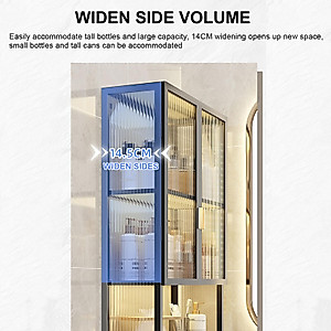 Bathroom Wall Cabinet,Metal Medicine Cabinet with Glass Door,Bathroom Cabinet Wall Mounted with Towel Bar,Over The Toilet Storage Cabinet,Hanging Cabinet for Bathroom, Livingroom, Kitchen,Cupboard