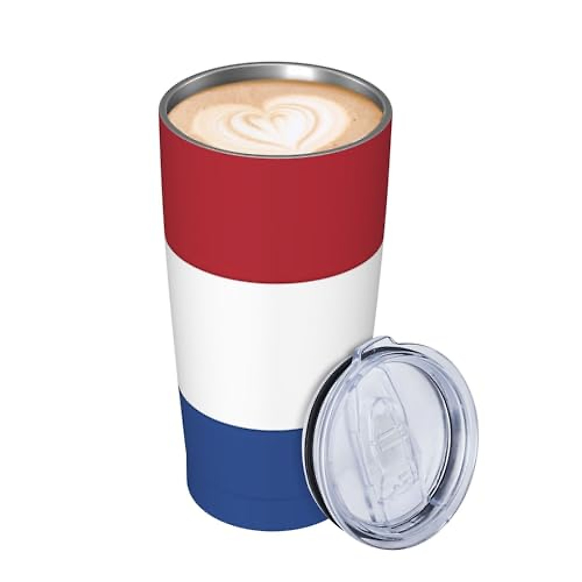 VKKOEWL Netherlands Holland Flag Stainless Steel Insulated Tumbler 20 Oz Travel Water Bottle Coffee Mug Drink Cup With Lid Straw