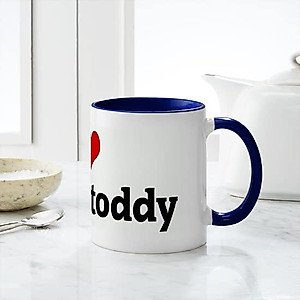 CafePress I Love My Hot Toddy Mug Ceramic Coffee Mug, Tea Cup 11 oz
