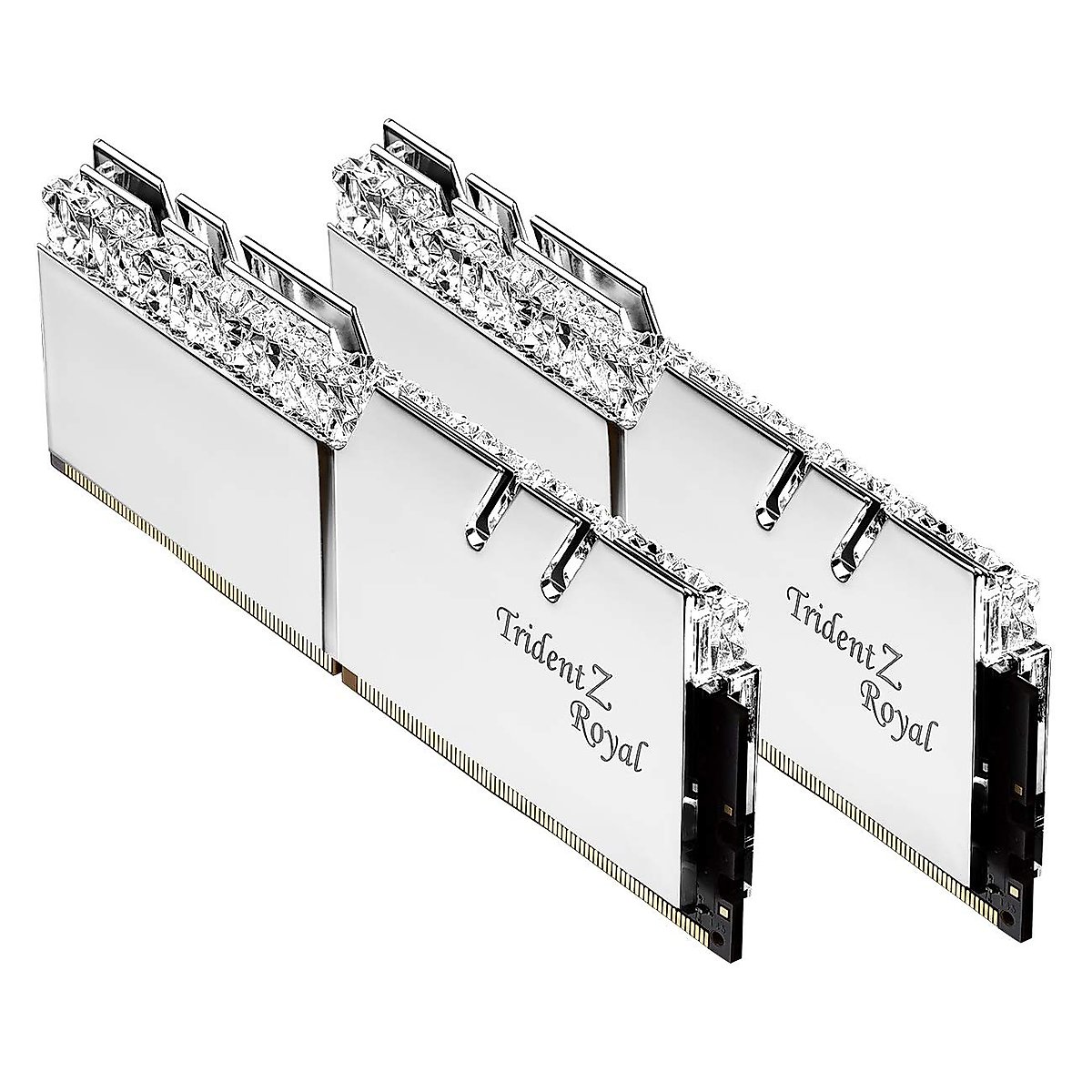 G.SKILL Trident Z Royal Series (Intel XMP) DDR4 RAM 64GB (2x32GB) 3600MT/s CL18-22-22-42 1.35V Desktop Computer Memory UDIMM - Silver (F4-3600C18D-64GTRS)