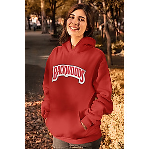 ALLNTRENDS Backwood Hoodie Adult Graphic Backwood Hooded Sweatshirt (L, Black)