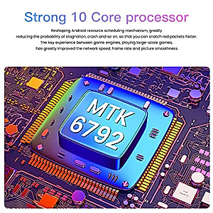 Unlocked Smartphone, 6.53Inch Cellphone 4G RAM 128G ROM Dual Card Dual Standby 4G Smartphone for Android Support Fingerprint Unlock, Face Unlocked, GPS(Black)