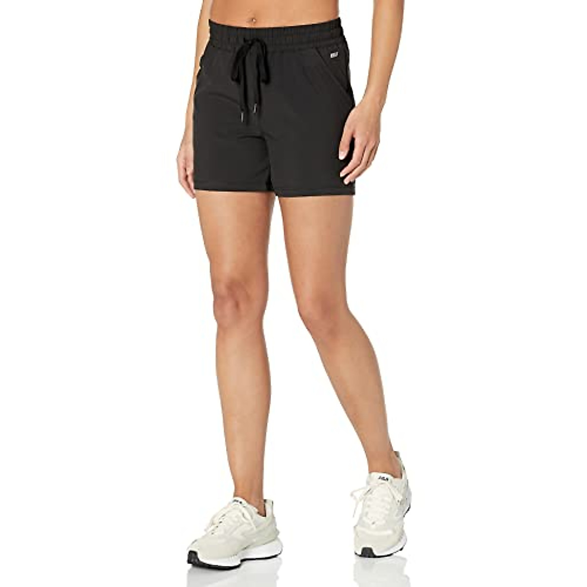 Amazon Essentials Women's Studio Woven Stretch Short, Black, X-Large