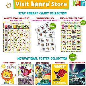 kanru Star Reward Chart Supplemental Pack – 27 Responsibility Magnets
