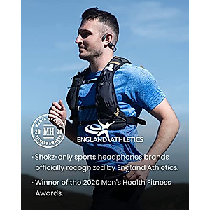 SHOKZ OpenRun Bluetooth Bone Conduction Running Headphones - AW22 - One - Black