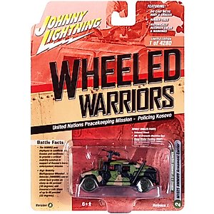 4-CT Armored Fastback M1025 HMMWV Armament Carrier Camo Wheeled Warriors Ltd Ed to 4280 pcs 1/64 Diecast Model Johnny Lightning JLML006-JLSP198 A
