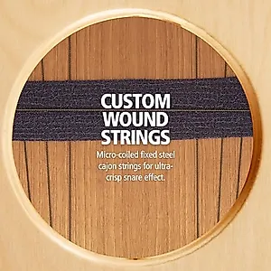 Meinl Percussion Artisan Edition Cajon with Internal Strings for Snare Effect, Baltic Birch/Brown Eucalyptus — Made in Spain — Tango Line, 2-Year Warranty (AETLBE)