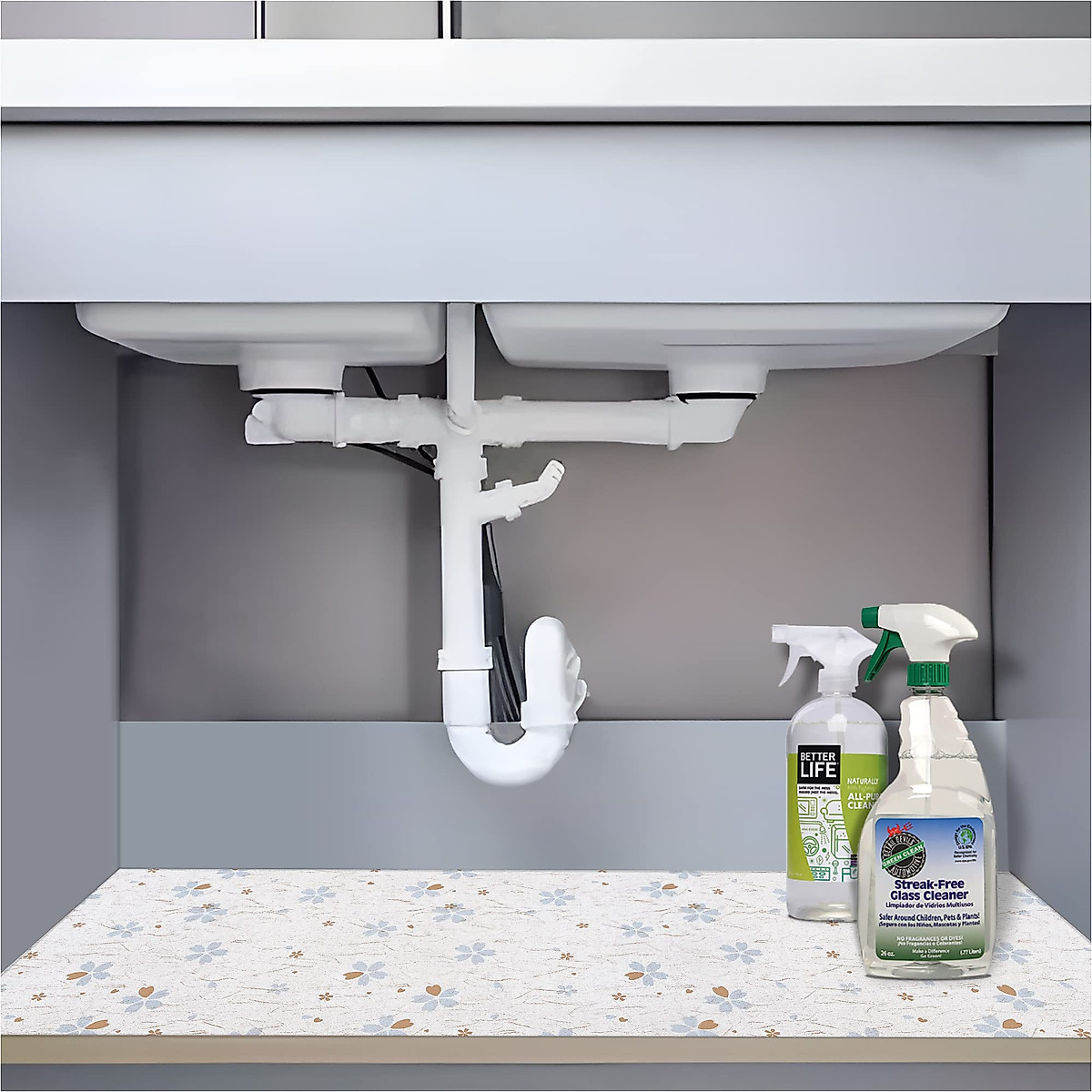 DwellAid Shelf Liner for Kitchen Cabinets 12in x10ft Non Adhesive Kitchen Drawer Liner, Waterproof Shelf Liner Durable Anti-Slip for Kitchen Cabinets Shelf Liners for Kitchen Cabinets