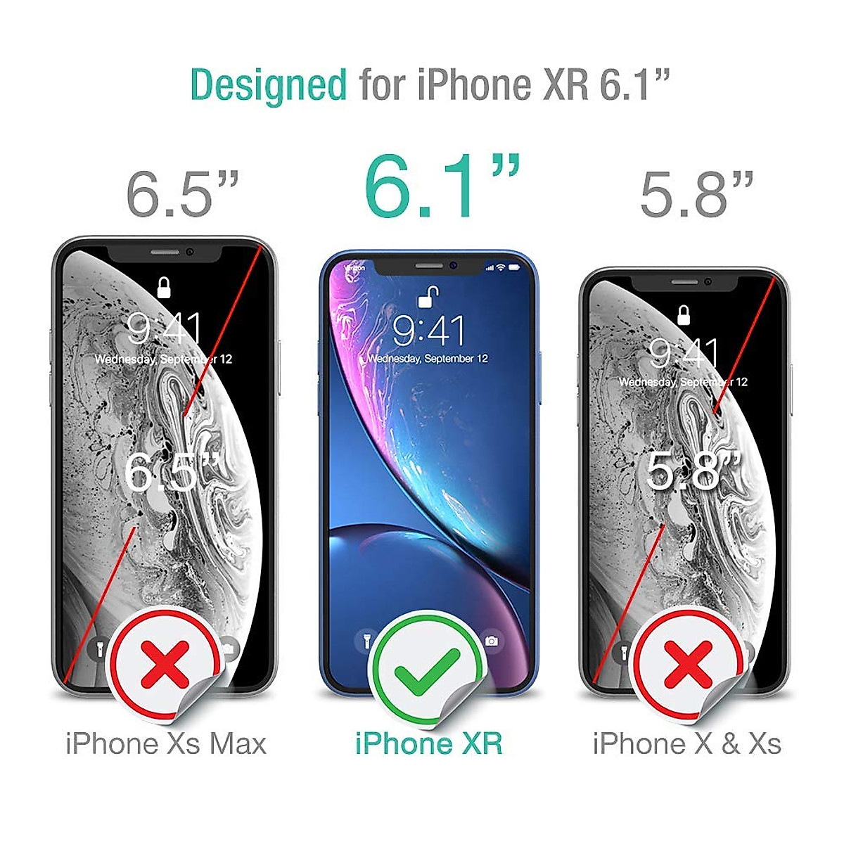 MOVOYEE Design for iPhone XR Case Thin,iPhone XR Cases Clear iPhone XR Case Transparent,iPhone XR Case Stand Magnetic Ring Shockproof Silicone Hard Back Cover Case for Apple iPhone XR 6.1 Inch Black