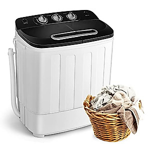 Tiktun Portable Washer and Dryer Combo XPB36-1288SA Mini Washing Machine, Black