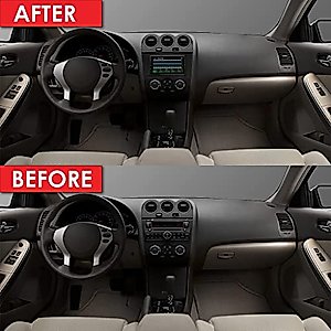 6.8” Double Din Complete Radio Kit Package for Nissan Altima 2007-2012 with Touchscreen Radio, Apple CarPlay, Android Auto, Bluetooth, Rear Camera Input, Dash Kit, Harness and Antenna Adapter