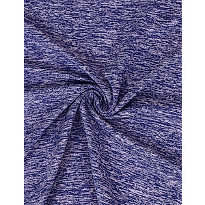 MISS FORTUNE Womens Plus Size Gym Shirts Running Golf Tops Workout Shirts, Quick Dry Sport Tops Short Sleeve Purple 2XL