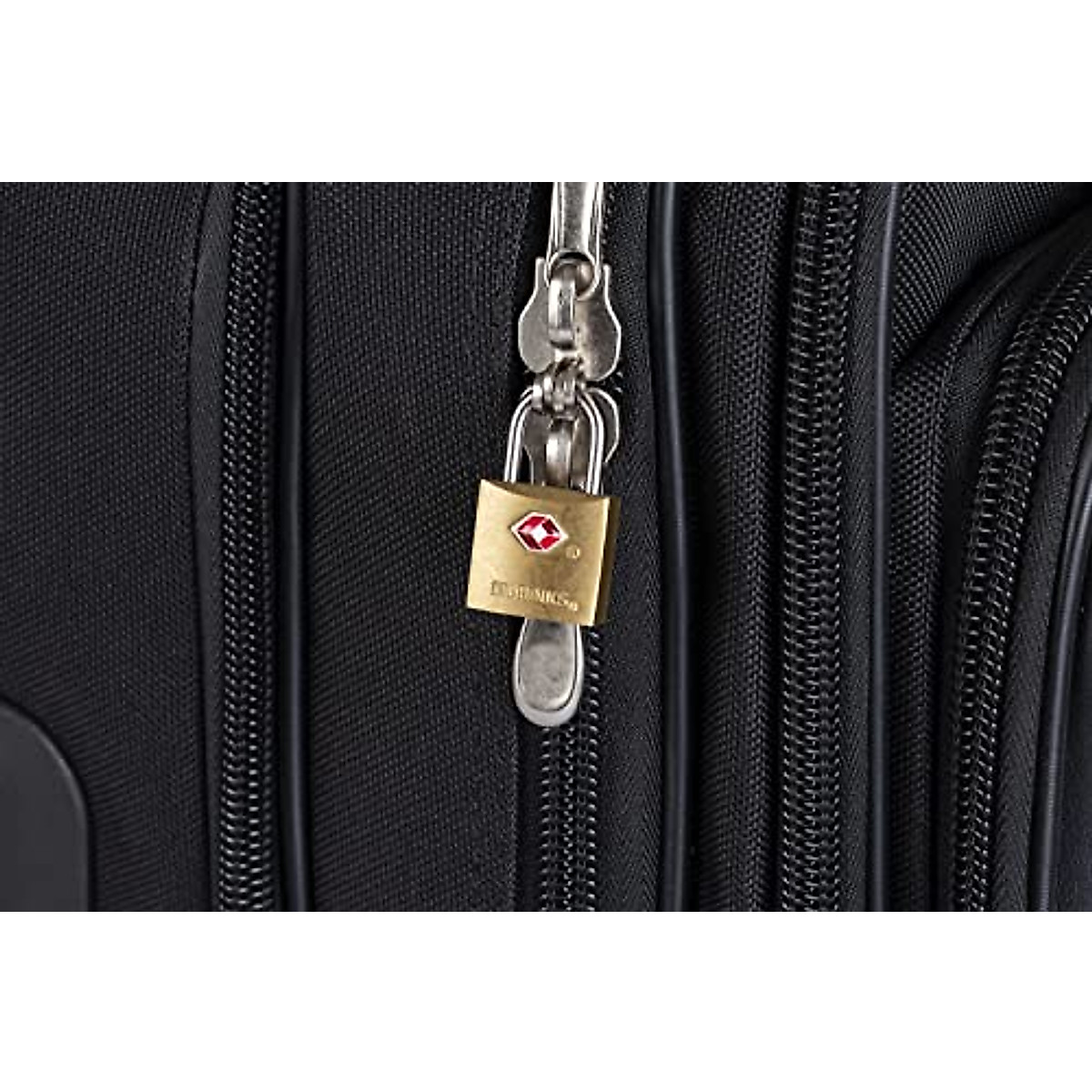 BRINKS - 22mm TSA Approved Solid Brass Keyed Travel Padlock, 4-Pack - Chrome Plated With Hardened Steel Shackle, TSA Approved Lock For Travel And Inspection