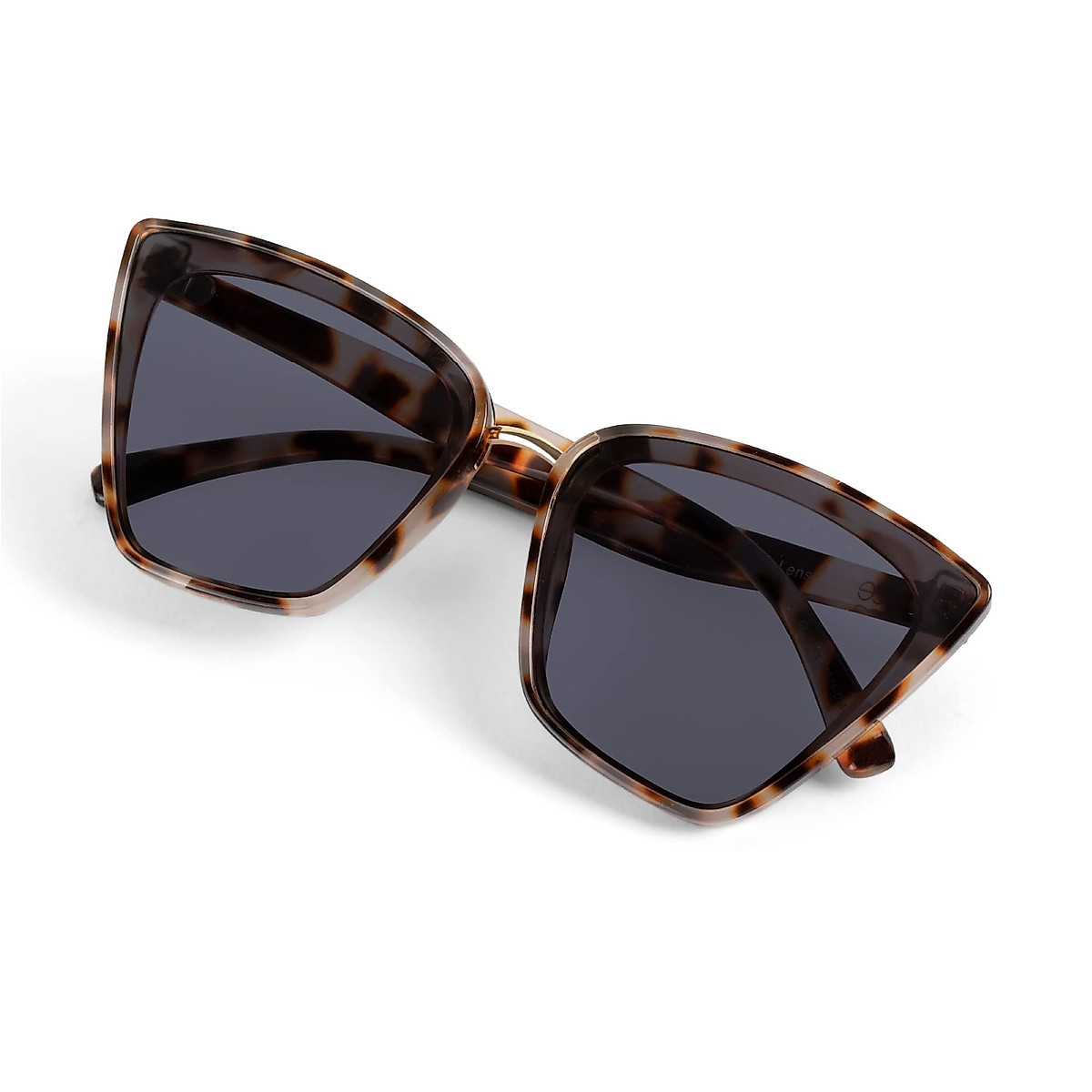 EVEE Polarized Trendy Fashion Cateye Sunglasses For Women with UV Protection Lens - (Vienna) (Tortoise)