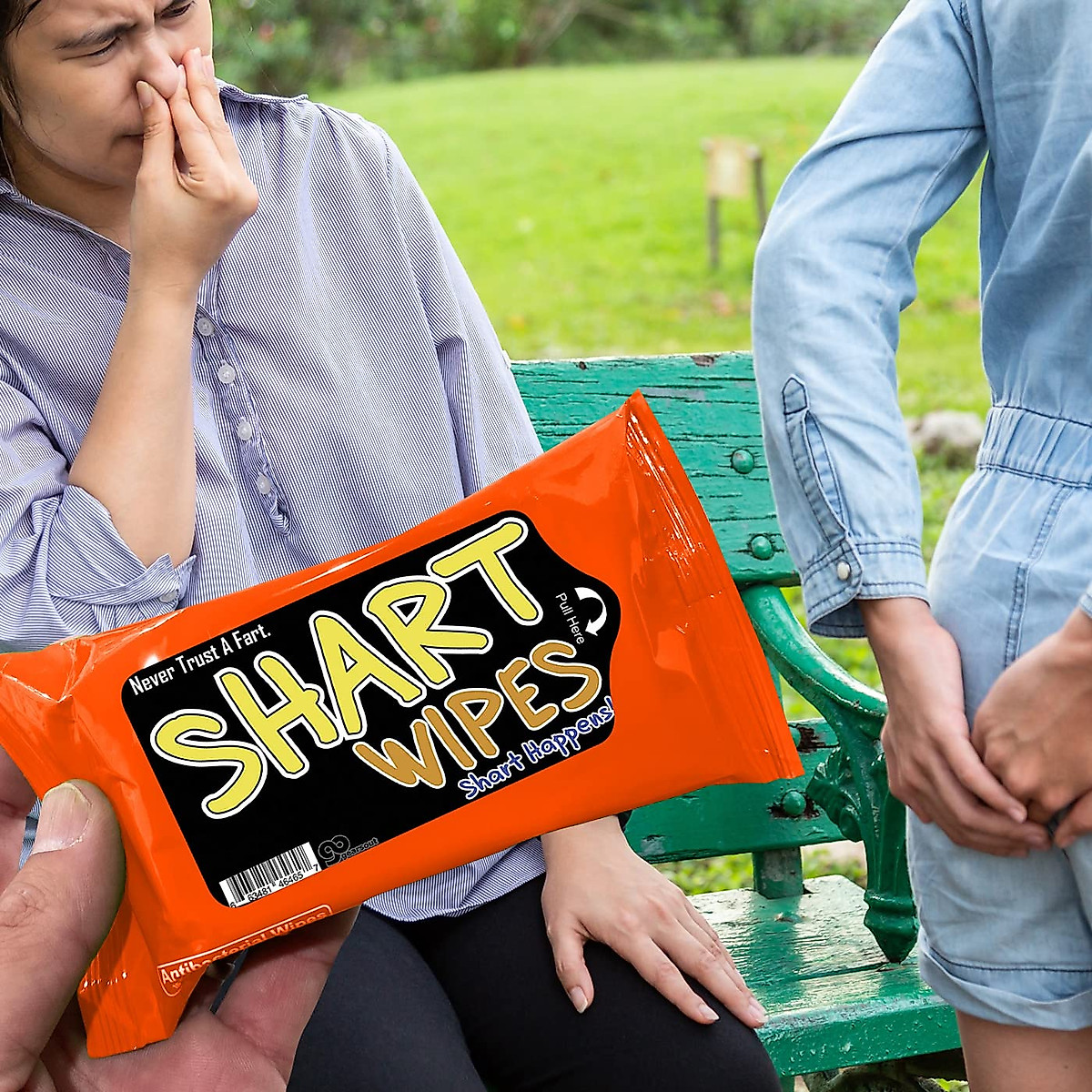 Gears Out Shart Wipes - Wet Wipes for Friends - Made in America, Pocket Size, Novelty