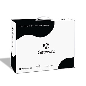 Gateway11.6 FHD 2-in-1 Touchscreen Laptop Computer, Intel Celeron N3350 Up to 2.4GHz, 4GBDDR4 RAM, 64GBeMMC, Webcam, Remote Work, Windows10S,Black (Renewed)