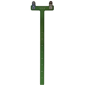 AMEYXGS Archery Bow Square T Shape Ruler Archery Measurement Tools Recurve Bow Compound Bow Accessories (Green)