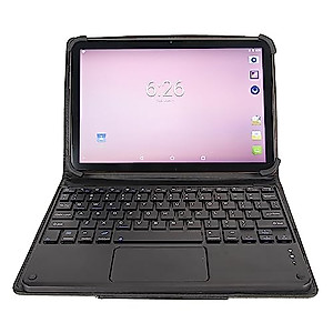 Haofy Tablet PC, 4G LTE 5G WiFi Office Tablet 10.1 Inch FHD 8GB RAM 256GB ROM with Keyboard for Travel (US Plug)