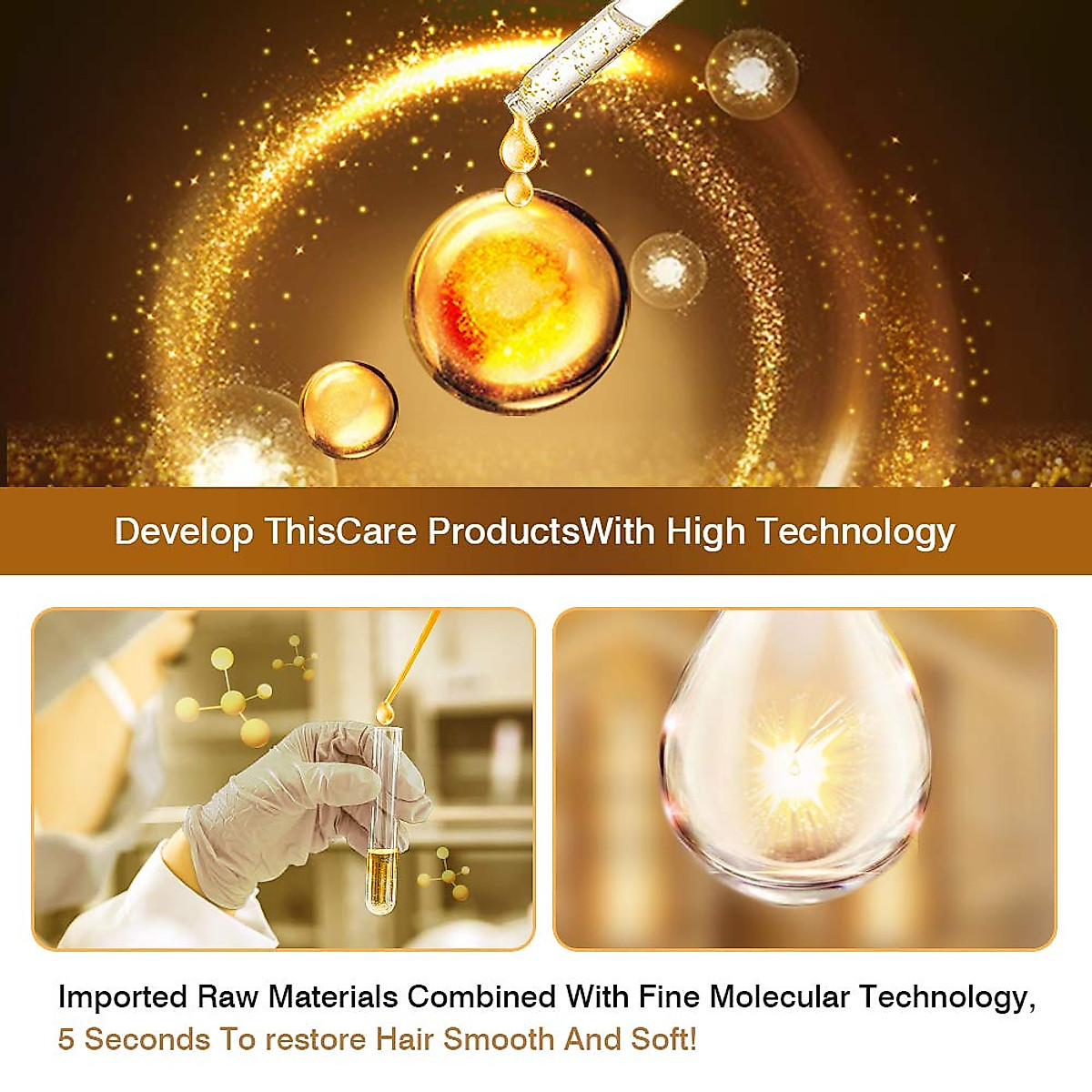 GES Hair Conditioner, Hair Conditioner, 1.2L, Deep Hair Conditioner, Professional Salon Treatment, Repairs Damage Hair Root, Hydrating Hair Mask, 2x120ML