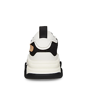 Steve Madden Women's Possession Sneaker, Black/Tan, 8