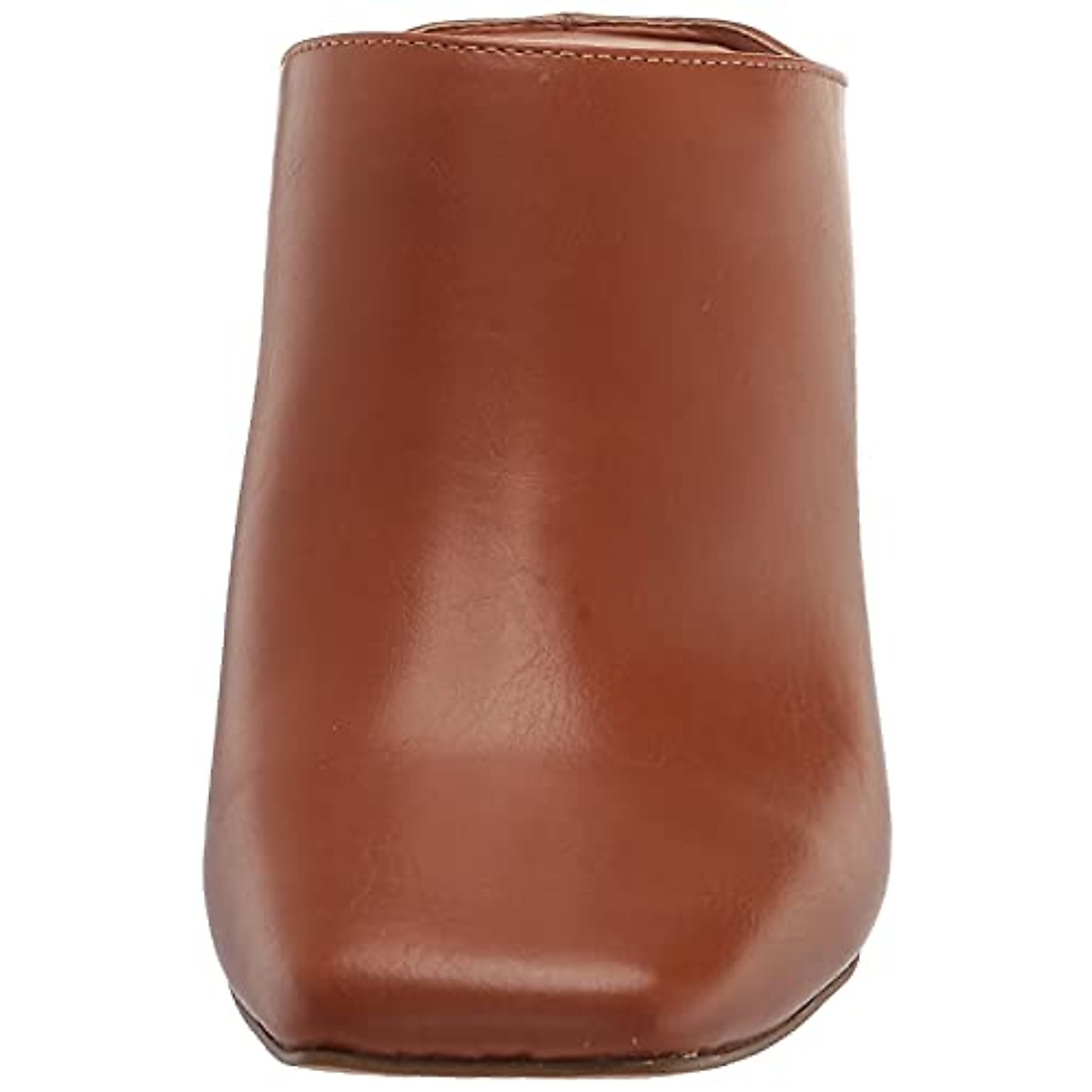 The Drop Women's Avena Square Toe Block Heel Mule, Cognac, 8