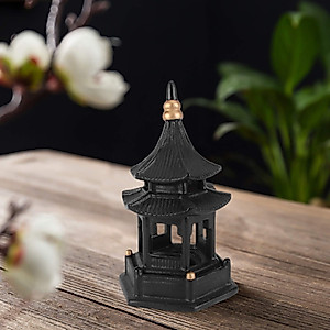 VALICLUD Zen Garden Decor Pagoda Lantern Meditation Tabletop Ornaments Pavilion Aquarium Decoration