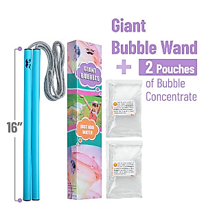 Mr. Pen- Giant Bubble Wands Kit, 3 pcs, Big Bubble Wand, Giant Bubble Maker, Large Bubble Wand, Giant Bubbles for Kids Outside, Outdoor Toys for Kids, Bubble Makers, Huge Bubble Wand Set