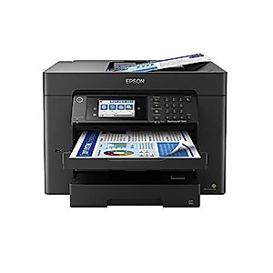 Epson Workforce Pro WF-7840 Wireless All-in-One Wide-Format Printer with Auto 2-Sided Print up to 13" x 19", 50-Page ADF, 500-sheet Paper Capacity. Full 1-Year Limited Warranty (Renewed)