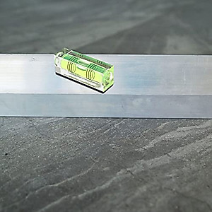 VILLCASE Magnetic Tool High Precision Mini Level Bubble Small Horizontal Bubble Three Line Horizontal Pearl Level Magnetometer (52 * 18 * 15mm Green magnetism 1PCS) Magnetic Tools